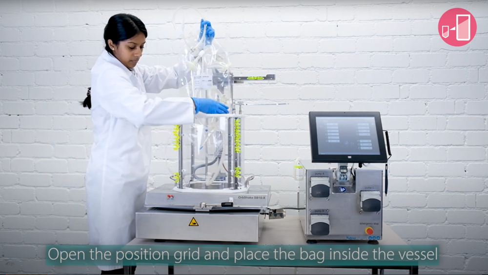 Kuhner – How to unpack and install the single-use bag of an OSB